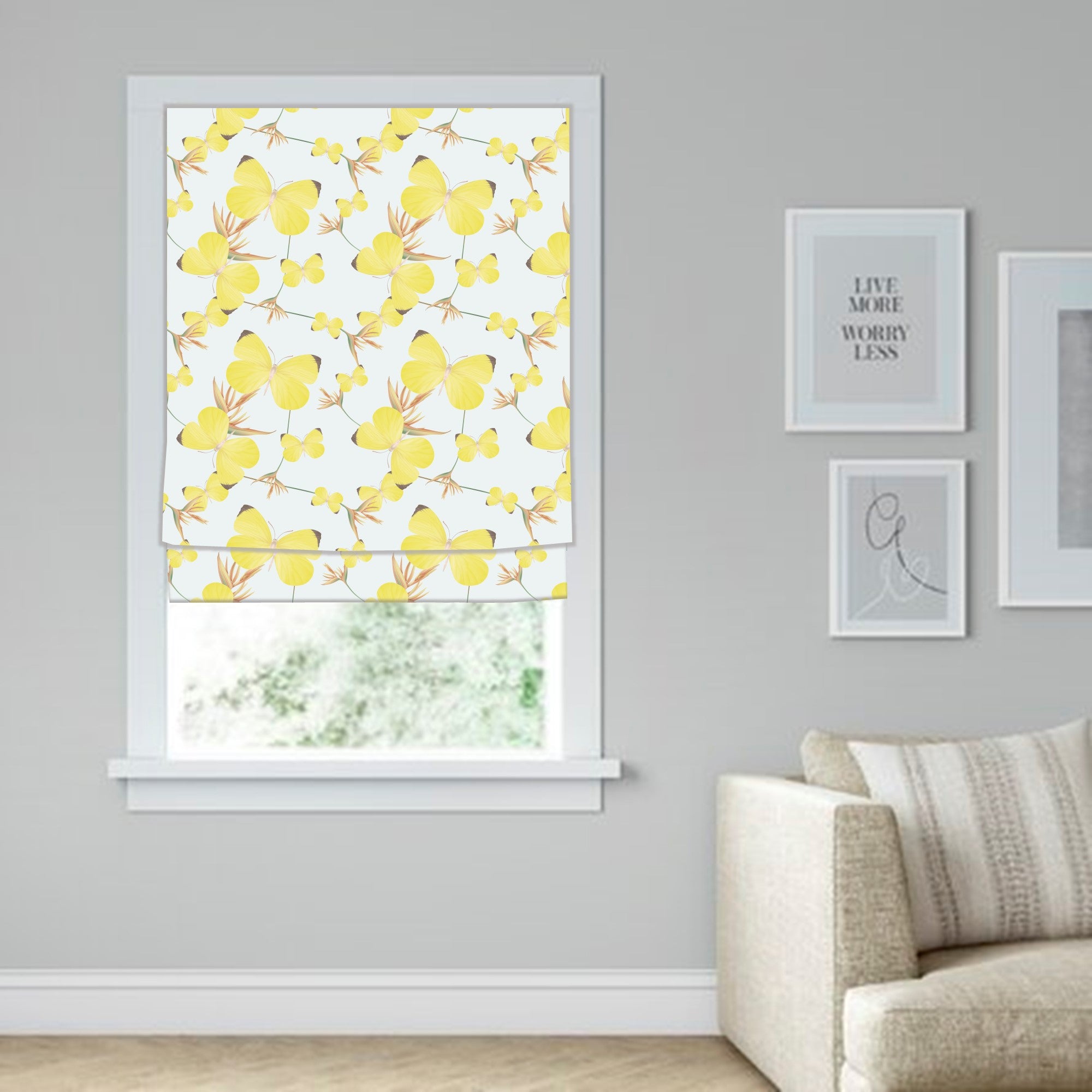 Butterfly Window Roman Shade – Art Shades