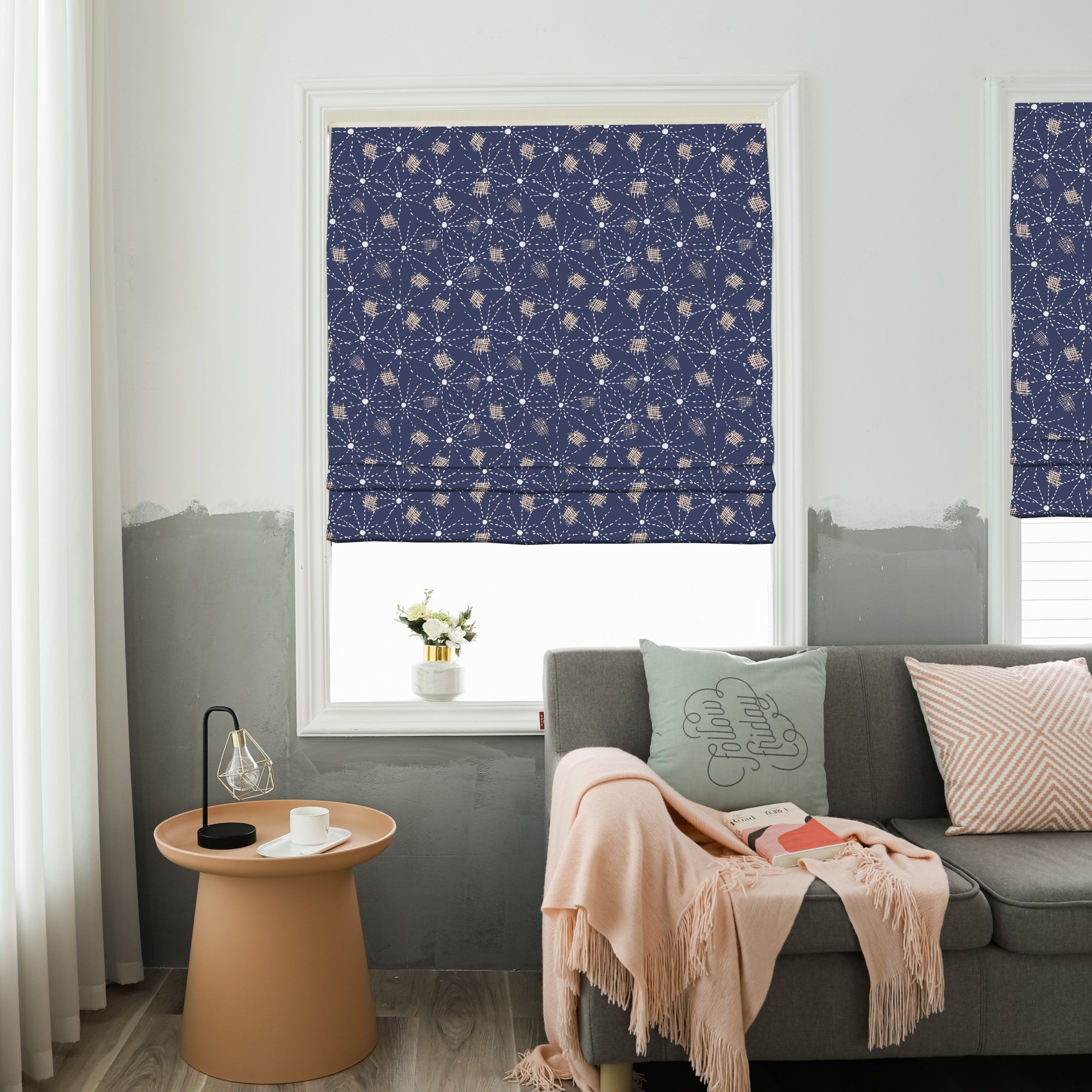 Contemporary Geometry Window Roman Shade – Art Shades