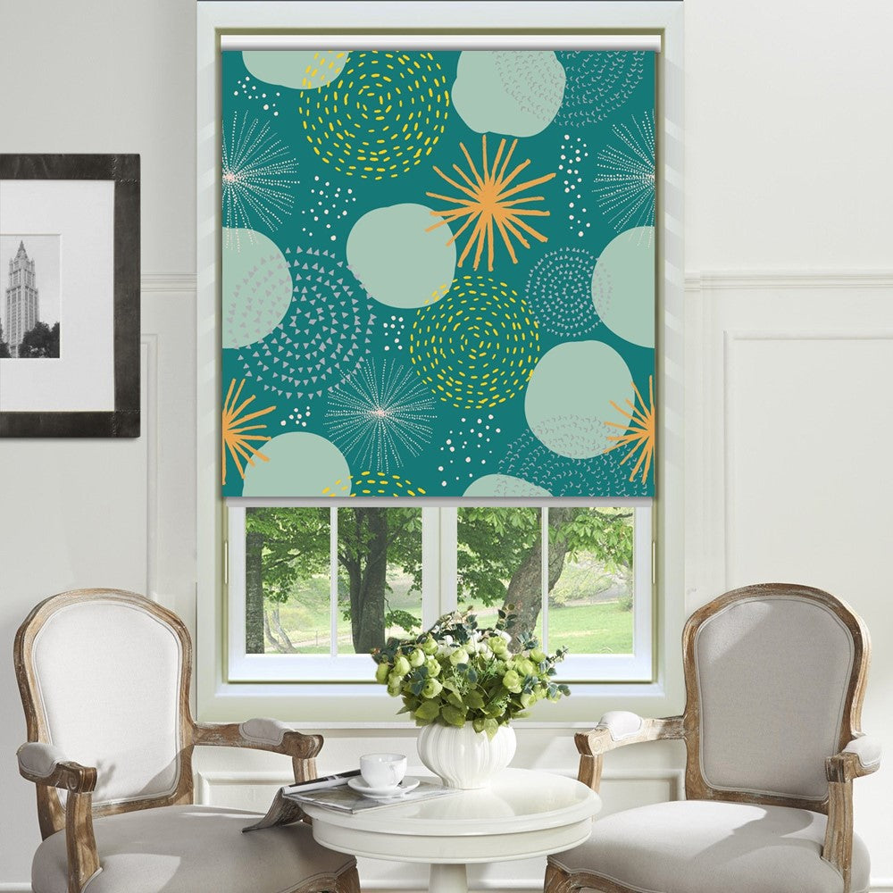 Organic Circle Geometry Window Roller Shade – Art Shades