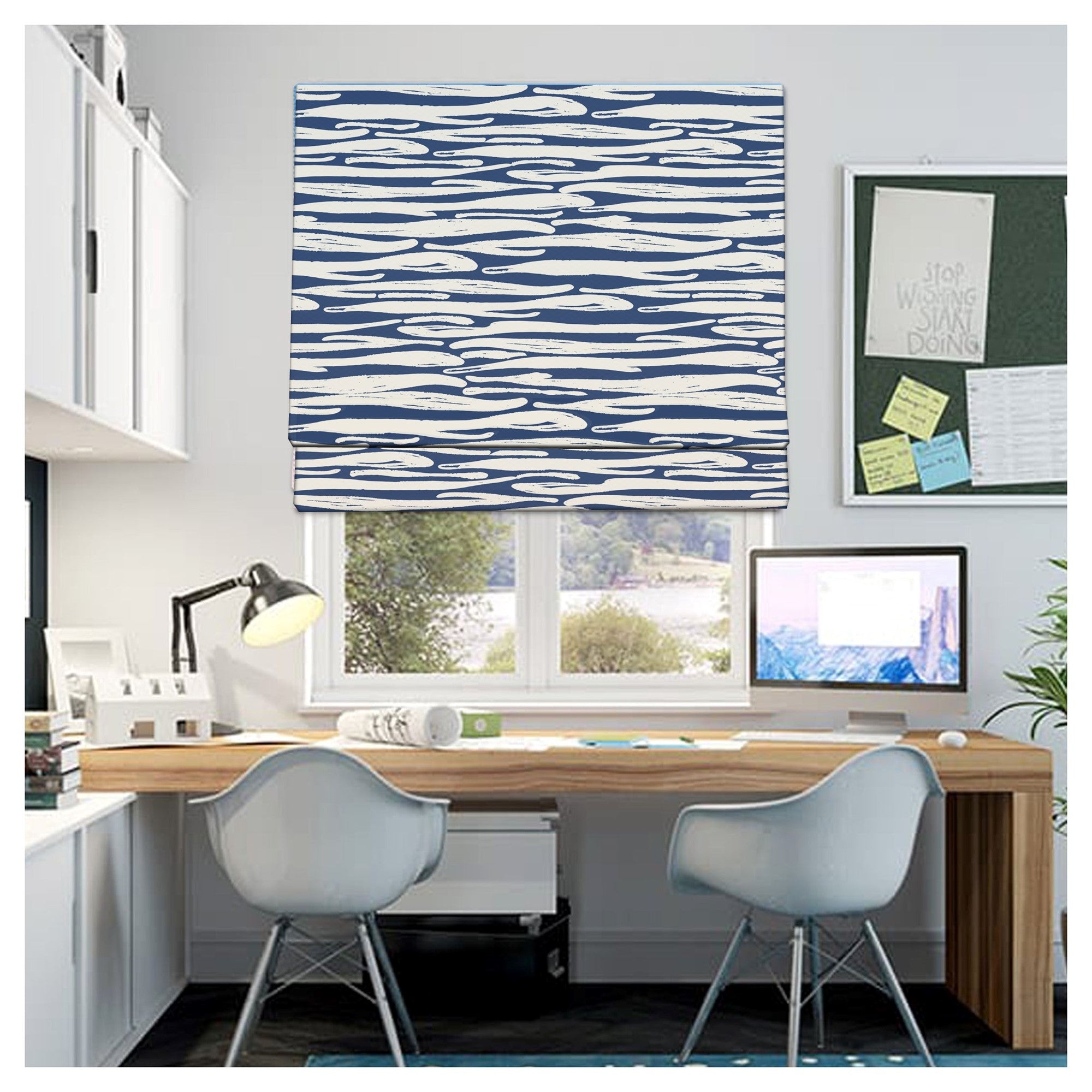 Contemporary Elements Window Roman Shade – Art Shades