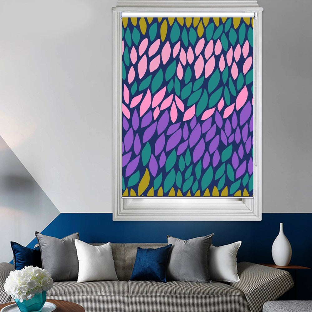 Organic Leaf Shape Pattern Window Roller Shade – Art Shades
