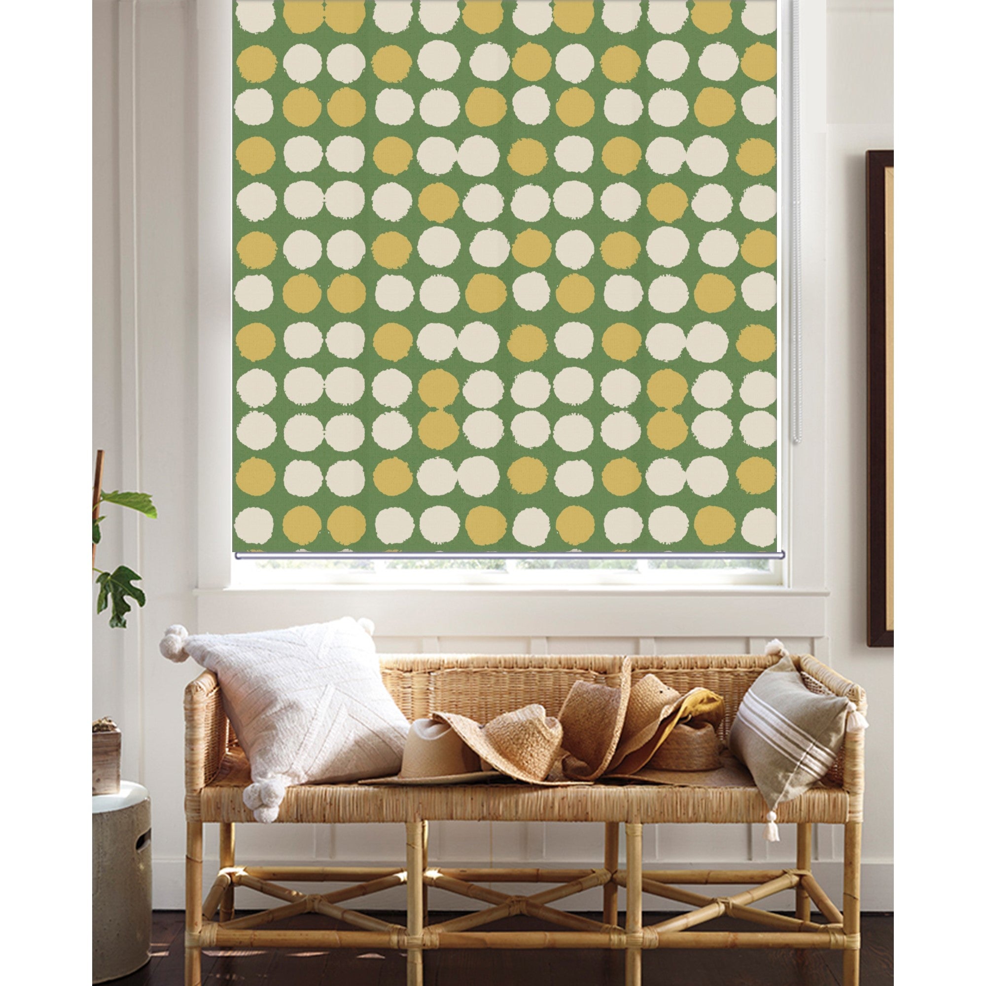 Polka Dot Circle Geometry Window Roller Shade – Art Shades