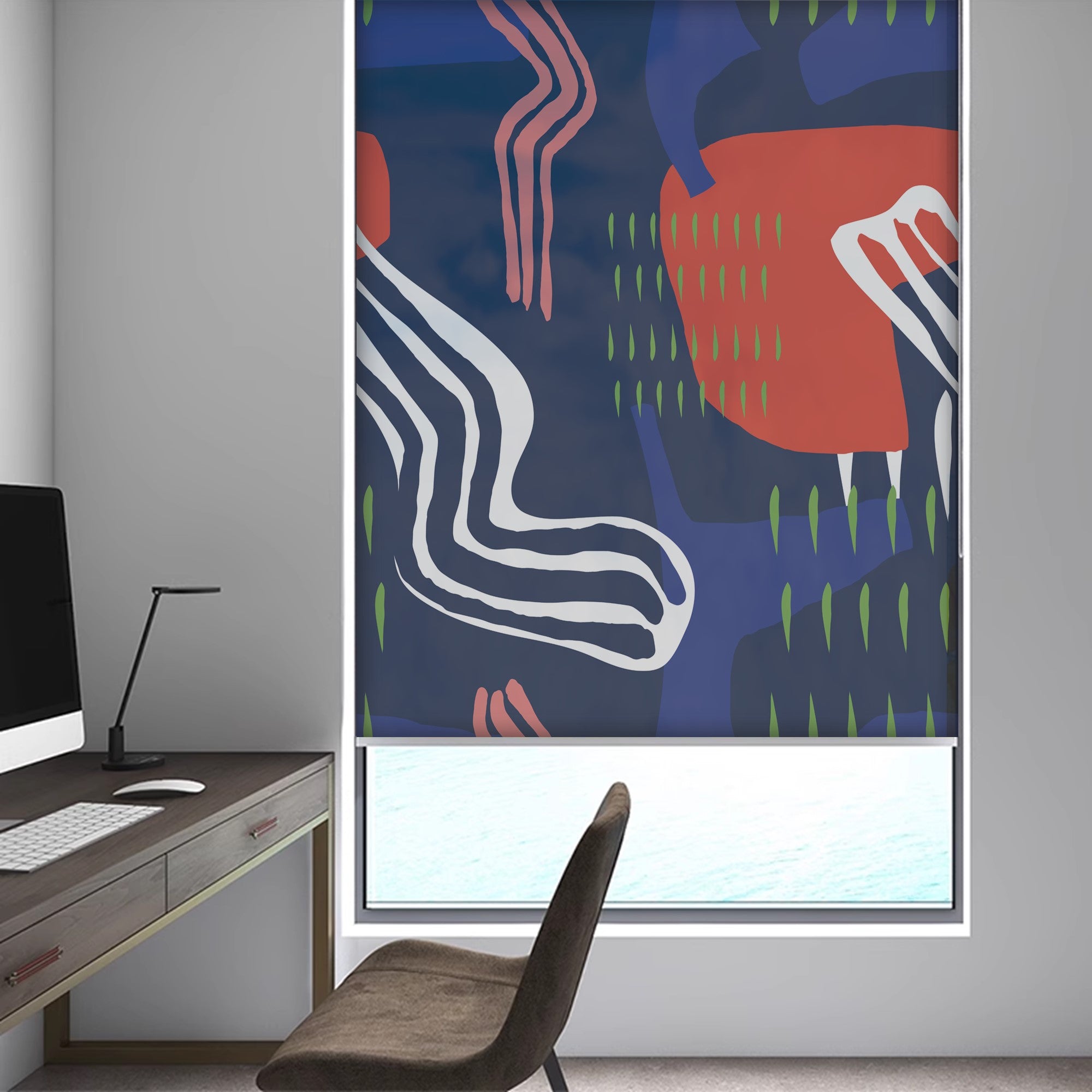 Abstract Modern Vibes Window Roller Shade – Art Shades