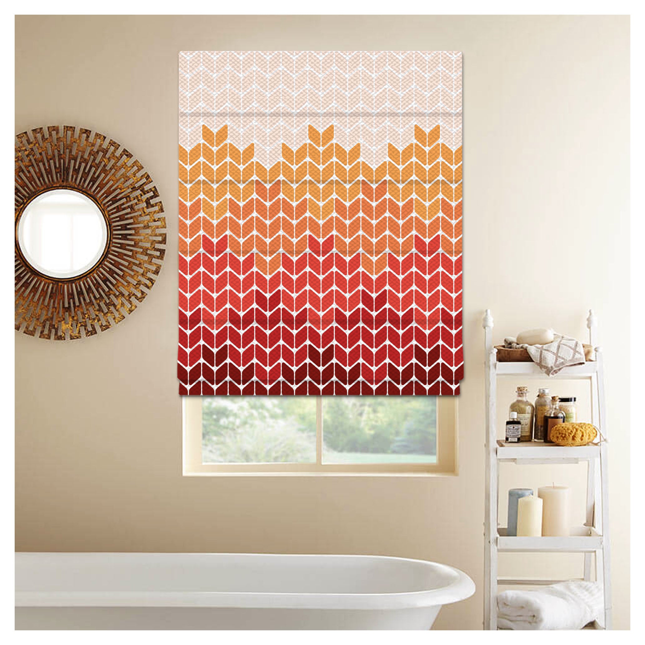 Seamless Knitting Pattern Print Window Roman Shade – Art Shades