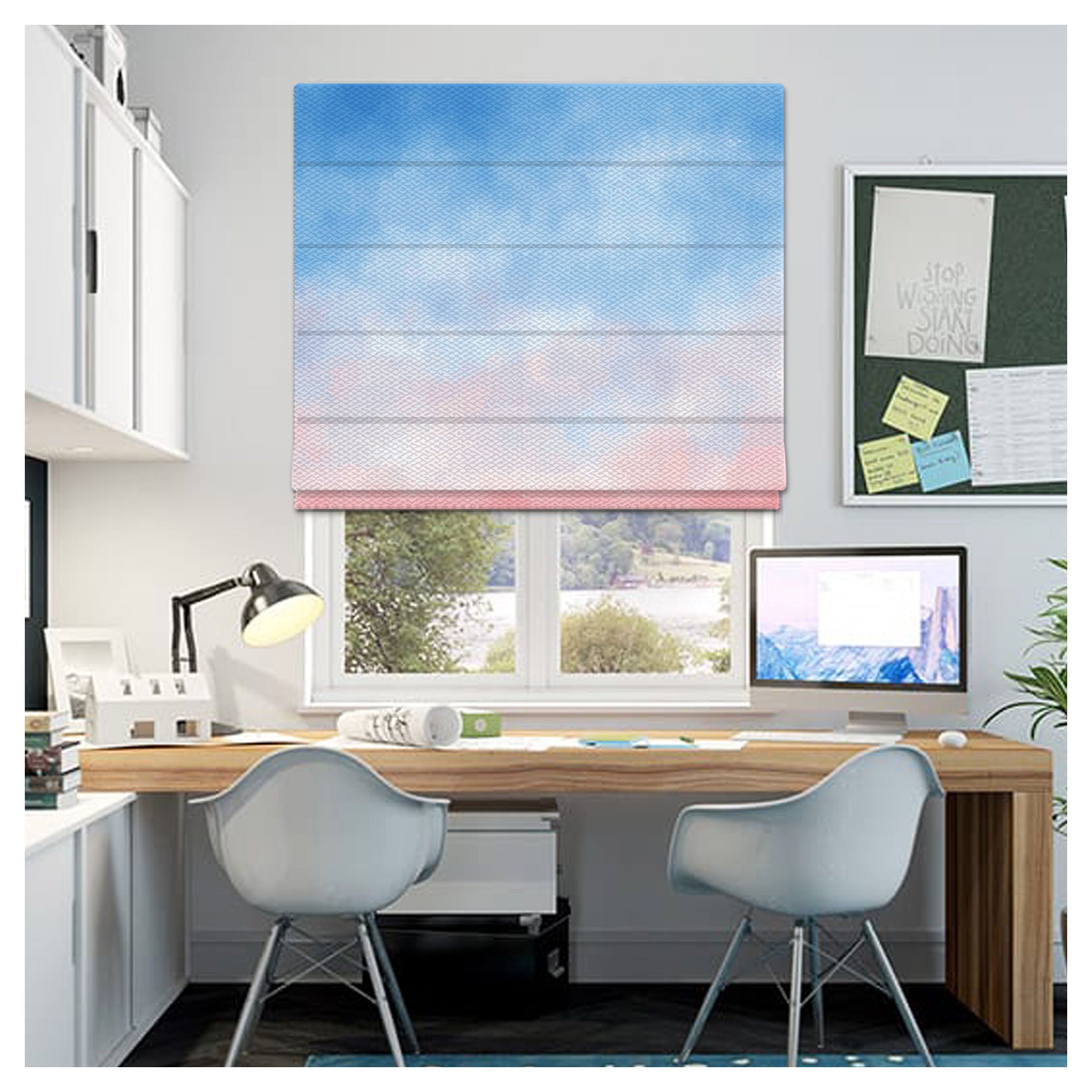 Dye Ombre Window Roman Shade – Art Shades