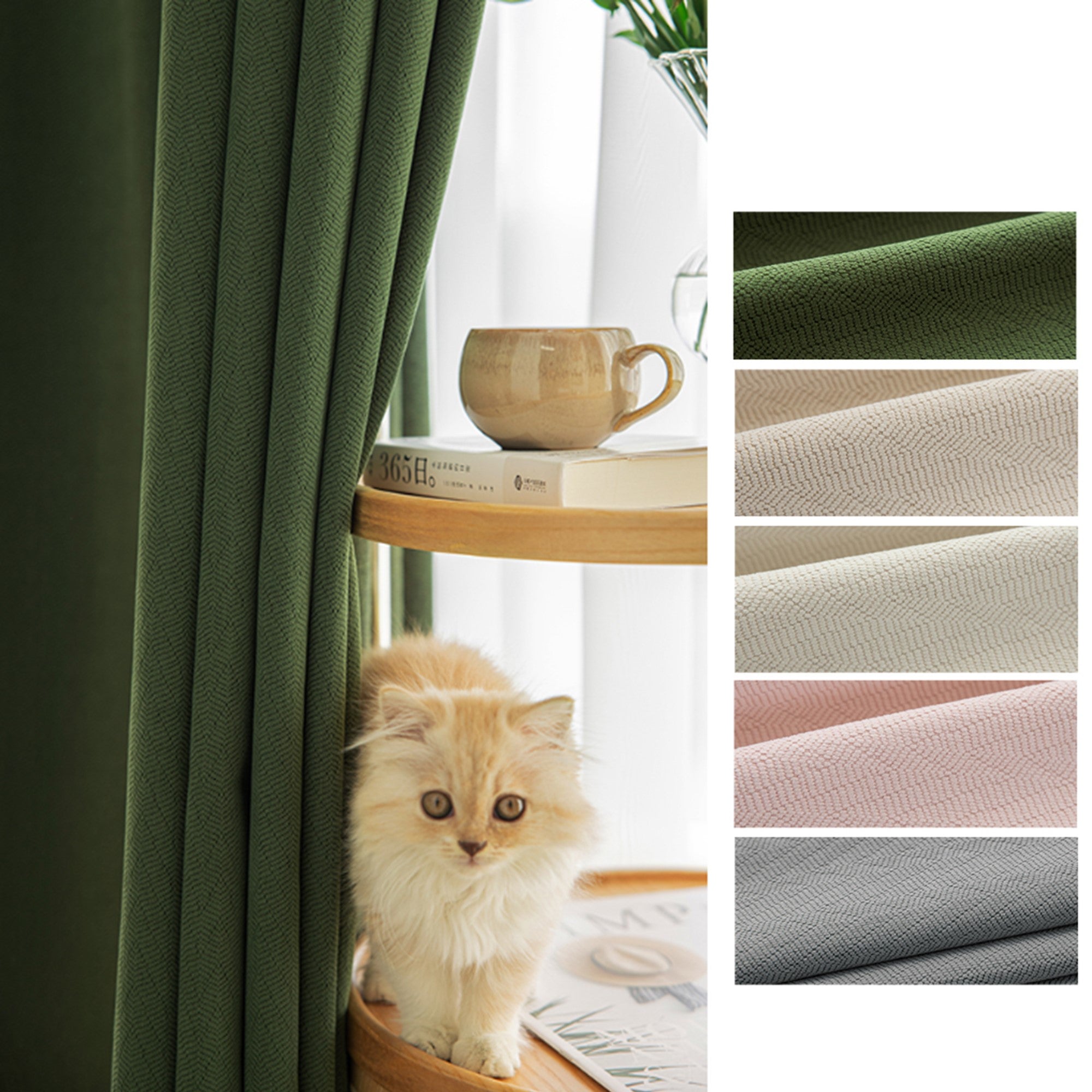 Lisse Textured Window Curtains Drapery – Art Shades