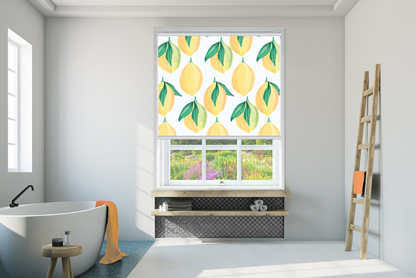 Fresh Yellow Lemon Spring Window Roller Shade – Art Shades